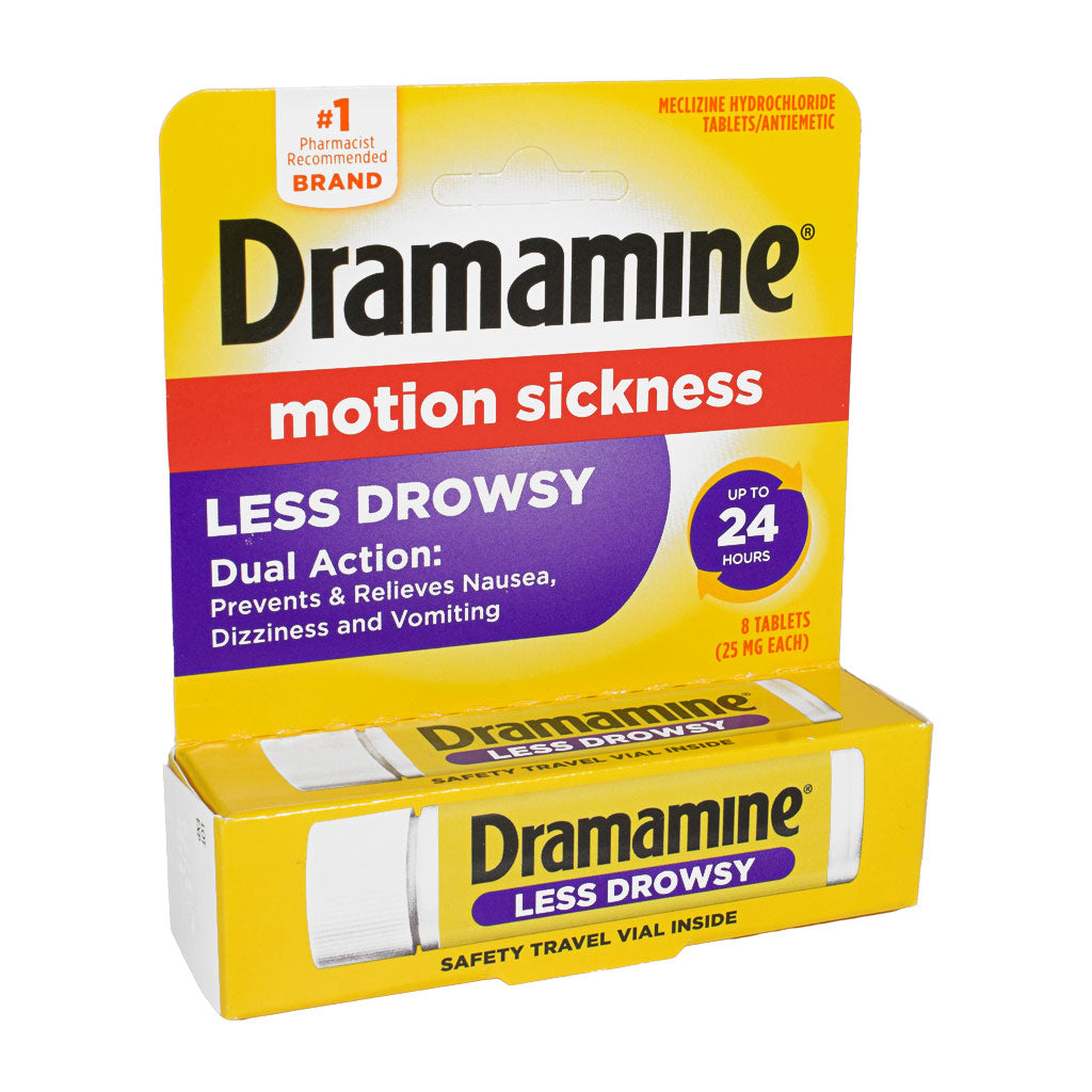 Wholesale Travel Size Dramamine Motion Sickness Relief Less Drowsy ...