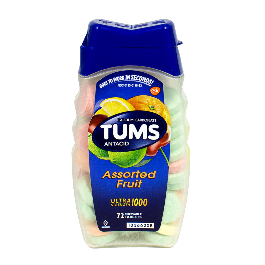 Wholesale Tums Ultra Strength Assorted Fruit Antacid- 72 Ct - Weiner's LTD