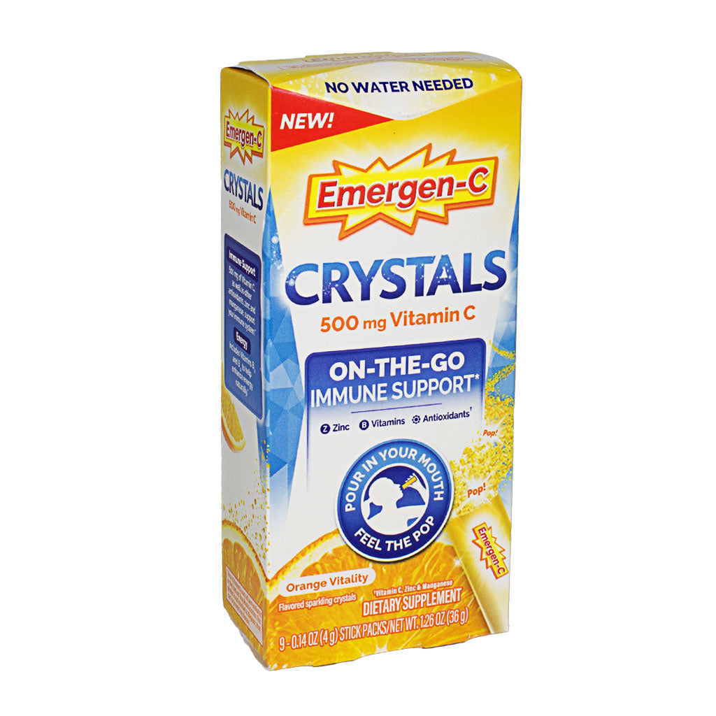 WHOLESALE Emergen-C Crystals On-the-Go Orange - 9ct - Weiner's LTD