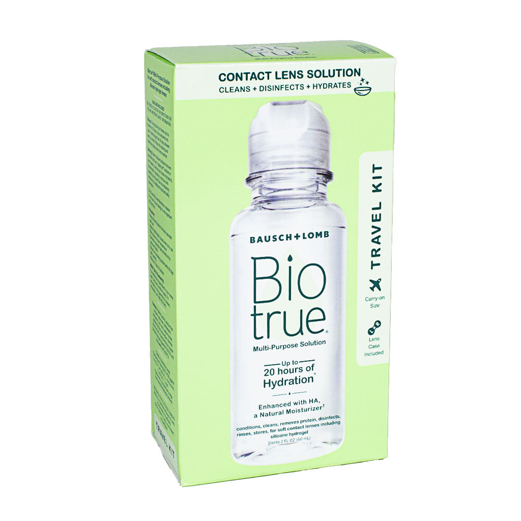 Travel Size Biotrue Multi-Purpose Solution Travel Pack & Contact Lens ...