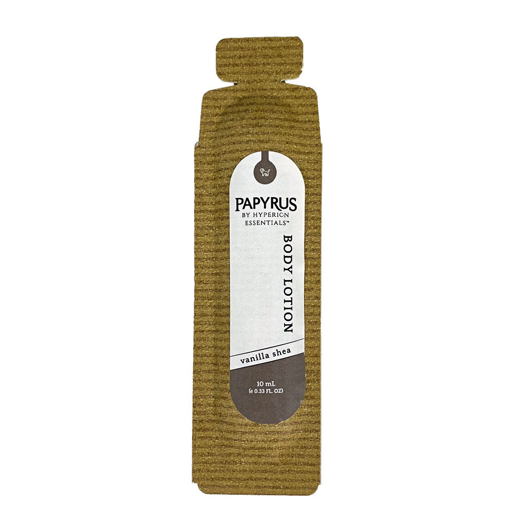 Wholesale Papyrus Body Lotion in Paper Vials -10 ml - Weiner's LTD
