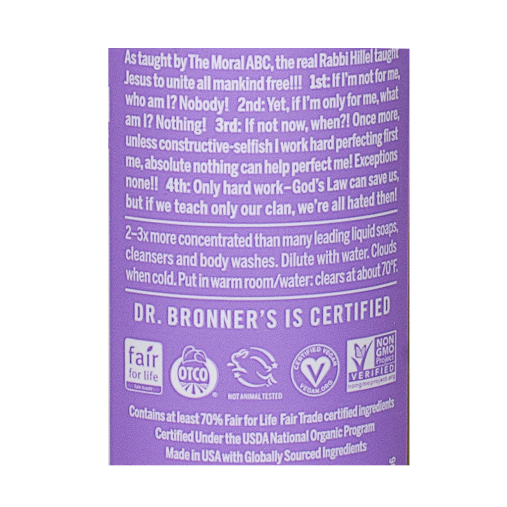 Wholesale Dr. Bronner's Pure-Castile Lavender Liquid Soap Soap - 2 oz ...