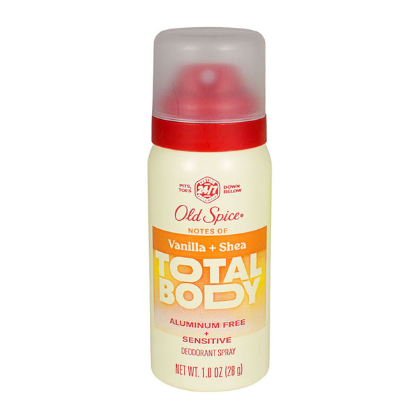 Travel Size Old Spice Total Body Vanilla + Shea Aluminum Free Deodorant ...