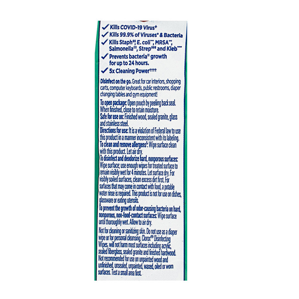 Travel Size Clorox Disinfecting Wipes - Pack of 9 – Weiner's LTD