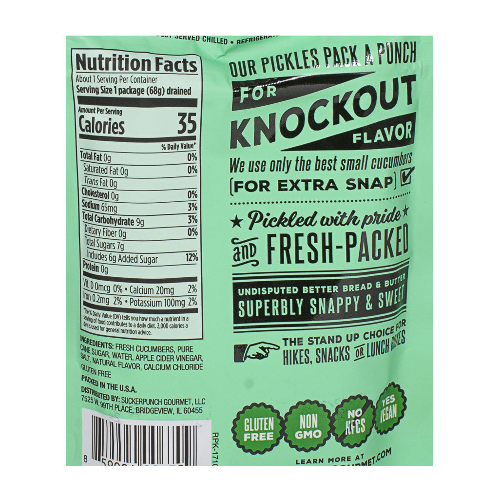 Wholesale Suckerpunch Gourmet Bread & Butter Pickle Chip Single Serve ...