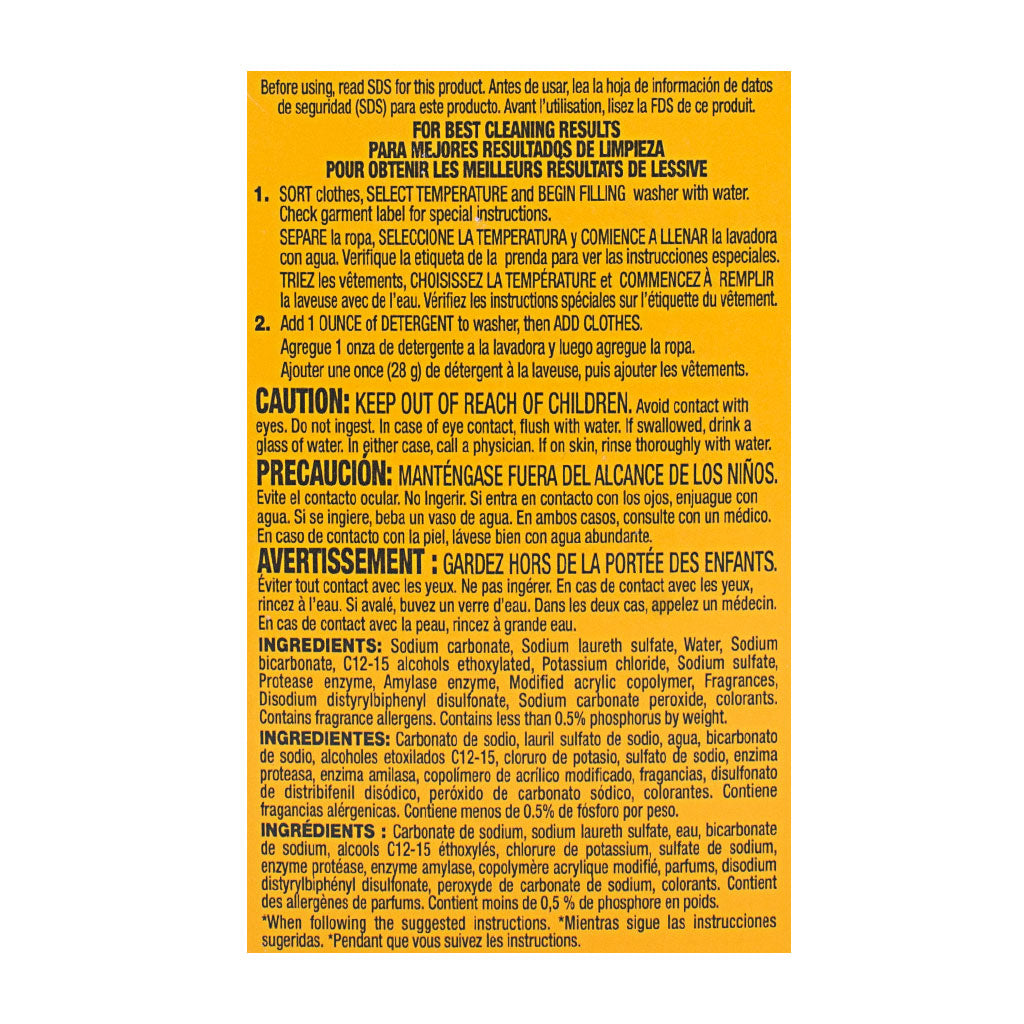 Travel Size Arm & Hammer Plus OxiClean 2 Loads HE Laundry Detergent - 2 ...