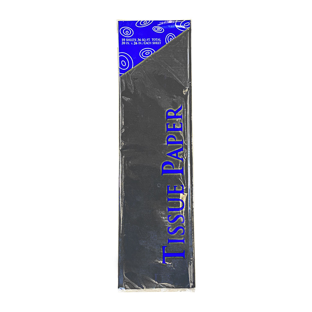 Wholesale Tissue Paper, Black- 10 sheets - Weiner's LTD