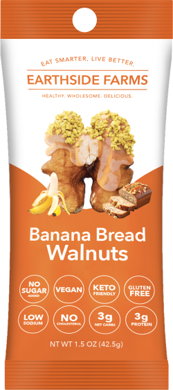 Wholesale Earthside Farms Banana Bread Walnuts- 1.5 oz - Weiner's LTD