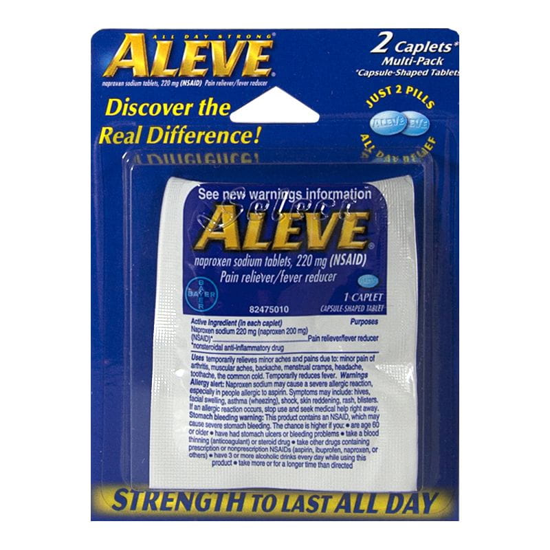 Wholesale Travel Size Aleve - Card of 2 - Weiner's LTD