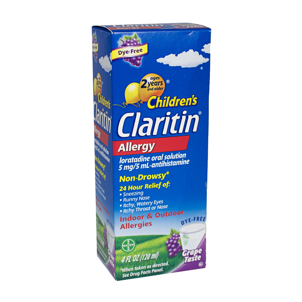 Wholesale Travel Size Claritin Children's Allergy Syrup Grape - 4 oz. S ...