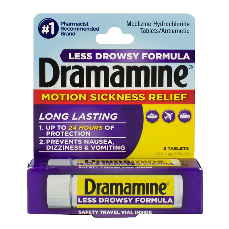 Wholesale Travel Size Dramamine Motion Sickness Relief Less Drowsy ...