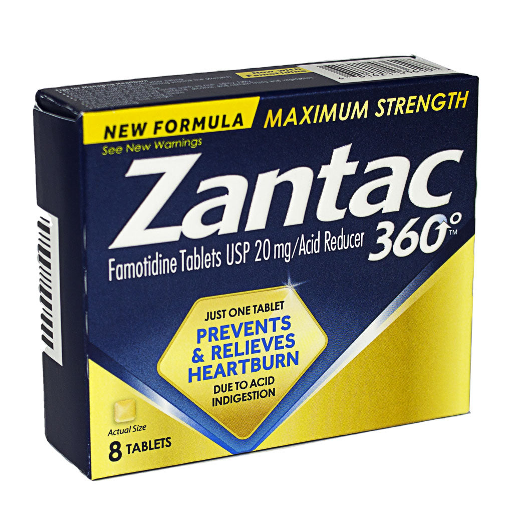 Travel Size Zantac 360 - Box of 8 - Weiner's LTD
