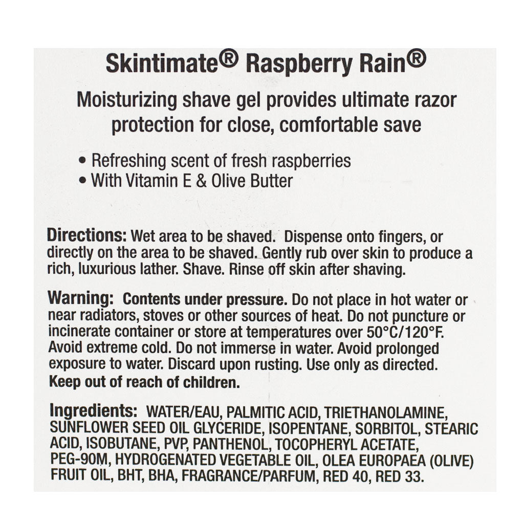 Travel Size Skintimate Moisturizing Shave Gel - Carded 2.75 oz ...