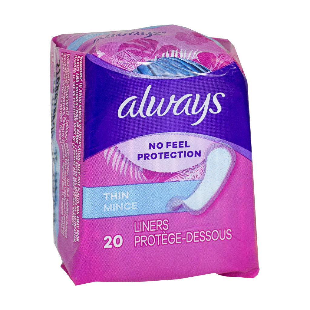 Always Thin Liners - Pack of 20 - Weiner's LTD