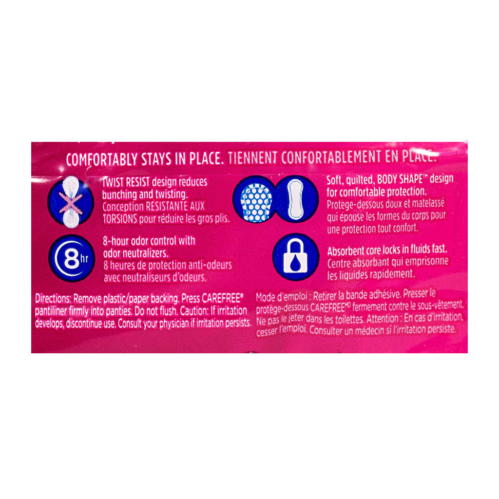 Wholesale Carefree Acti-Fresh Pantiliners extra Long - Pack of 36 ...