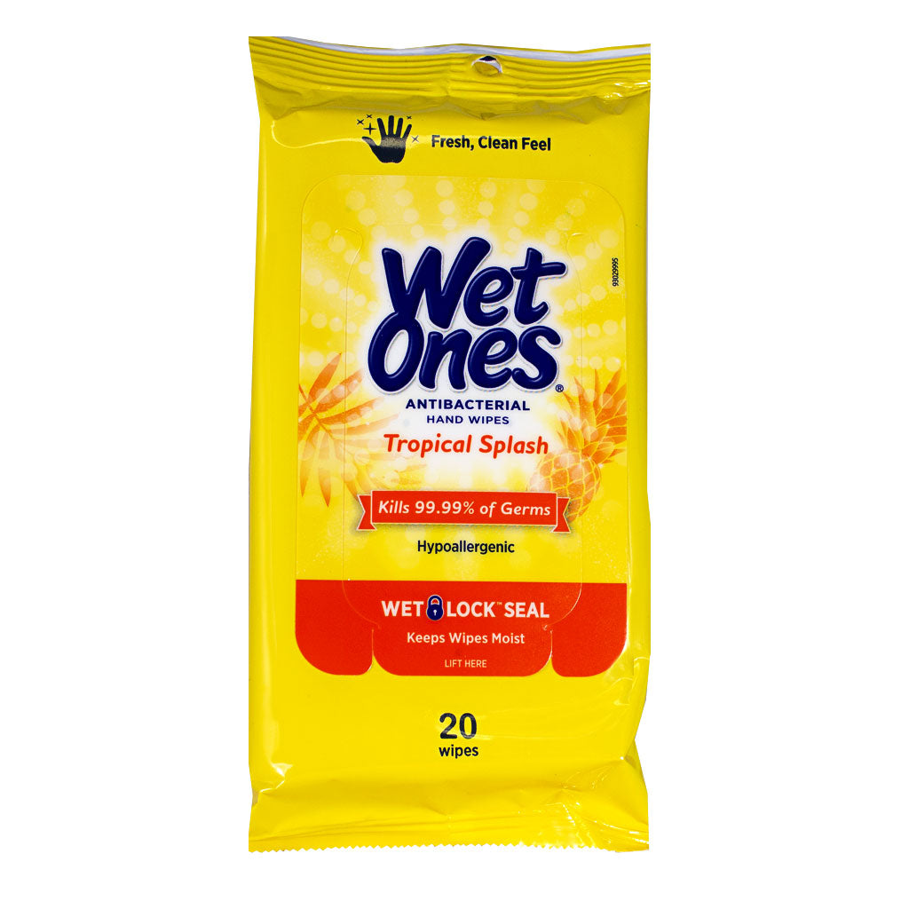 Wholesale Wet Ones Tropical Splash Antibacterial Wipes - Pack of 20 ...