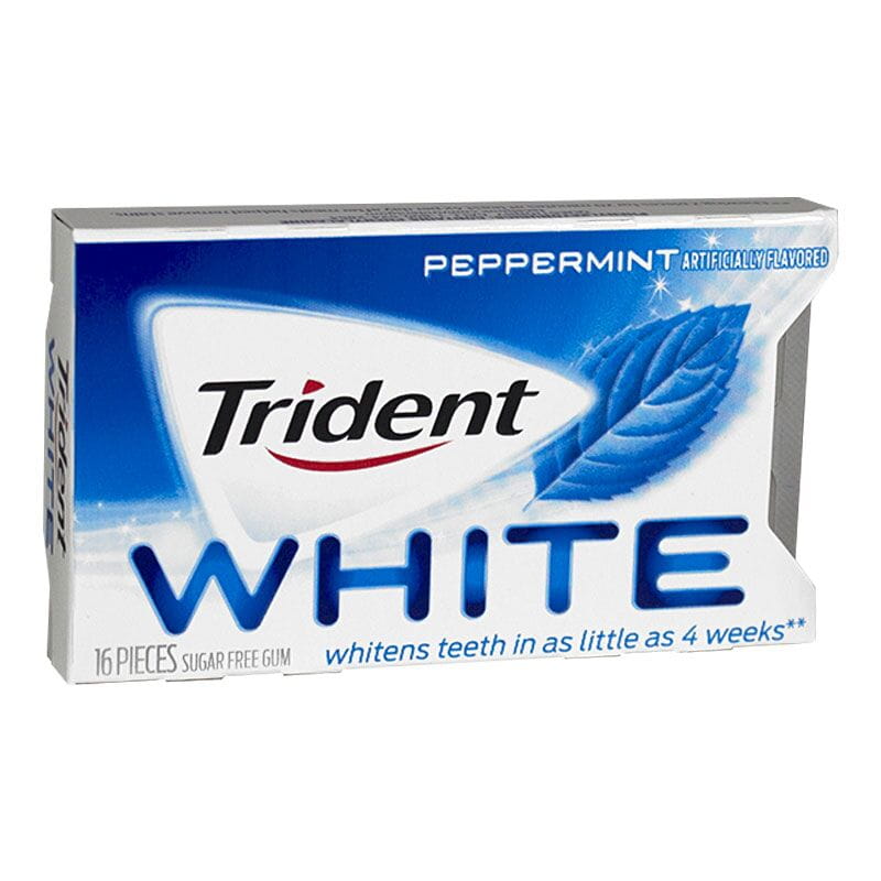 Wholesale Trident White Peppermint Gum - 16 Pieces - Weiner's LTD