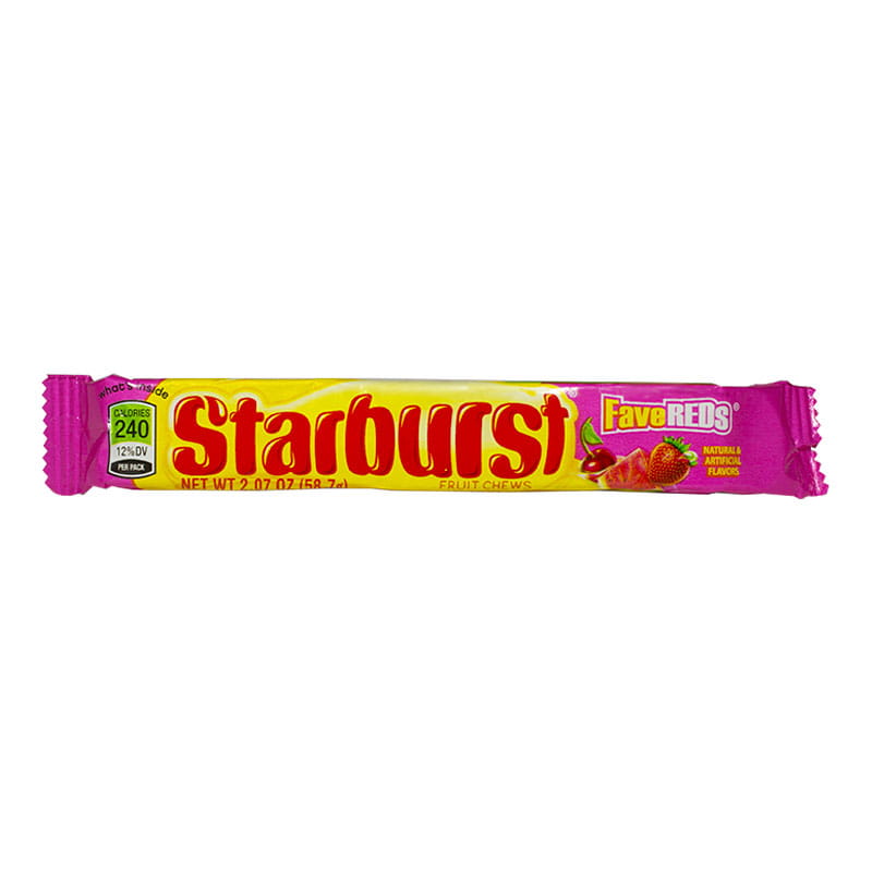 Wholesale Starburst Fave Reds Fruit Chews - 2.07 oz. - Weiner's LTD